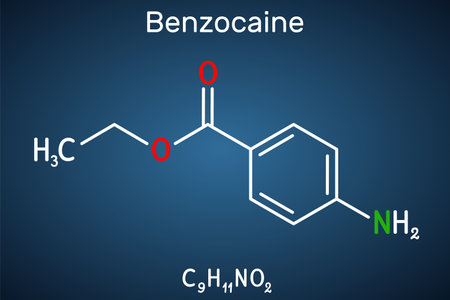Vector of Benzocaine molecule. It is - ID:1-174537838 - Royalty Free ...