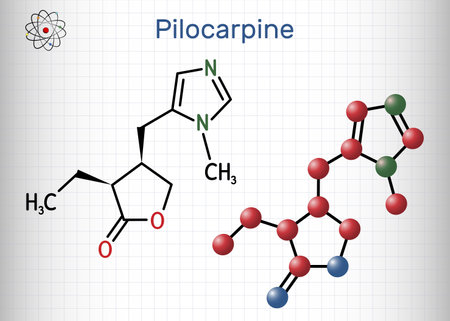 Vecteur de Pilocarpine molecule. It is a - ID:181884916 - image libre ...