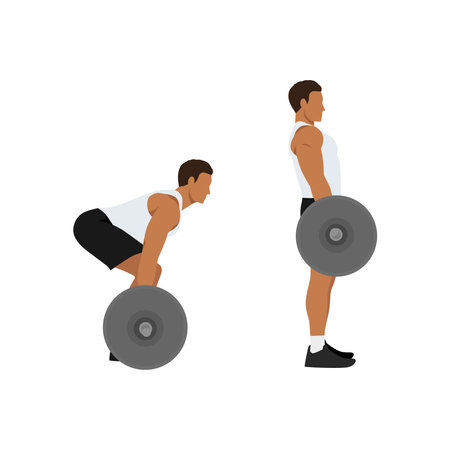 resistance band deadlifts - Royalty Free Stock Illustrations and ...