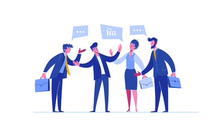 Vector of Business Person Negotiation - ID:1-124003952 - Royalty Free ...