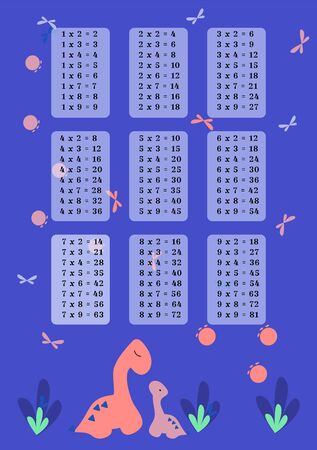 Vecteur de Multiplication table with - ID:133827232 - image libre de ...