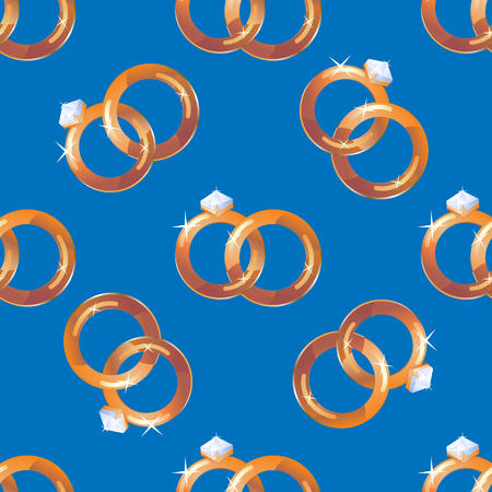 Rings seamless pattern vector illustration - Stock Image - Everypixel