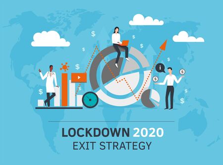 Vector of Lockdown exit strategy. - ID:1-146770510 - Royalty Free Image ...