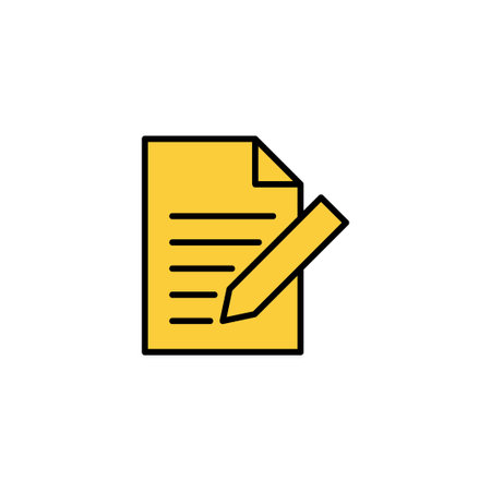 Note icon vector for web and mobile app. notepad sign and symbolの素材 ...