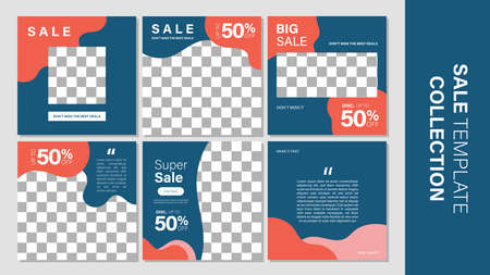 Sale template collection for promotion sale. Promotion sale square ...