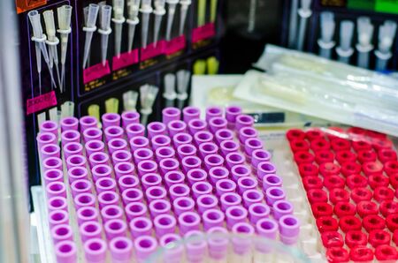 Close-up of new medical test tube. - Stock Image - Everypixel