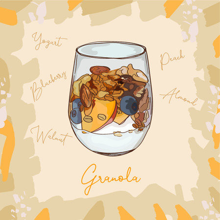 Vector of Parfait glass cup tasty - ID:1-124785151 - Royalty Free Image ...