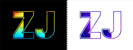 Letter ZJ logo design vector template. Creative modern luxurious ...