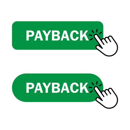 Vector of Payback button Icon. Hand - ID:1-126629072 - Royalty Free ...