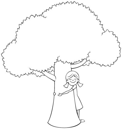 Vector of Cartoon line art illustration - ID:1-130137158 - Royalty Free ...