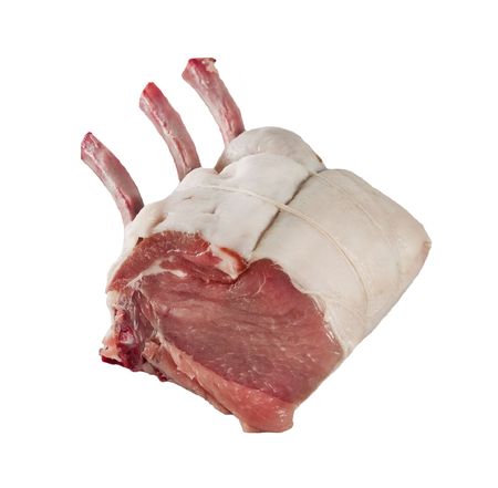 raw pork rack isolated on white backgroundの写真素材 [40004737599] - イメージマート