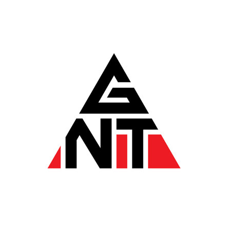 GNT triangle letter logo design with triangle shape. GNT triangle logo ...