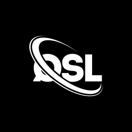 QSL logo. QSL letter. QSL letter logo design. Initials QSL logo linked ...
