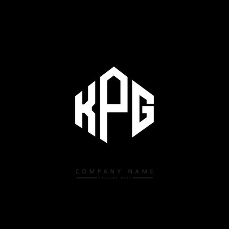 KPG letter logo design with polygon shape. KPG polygon and cube shape ...