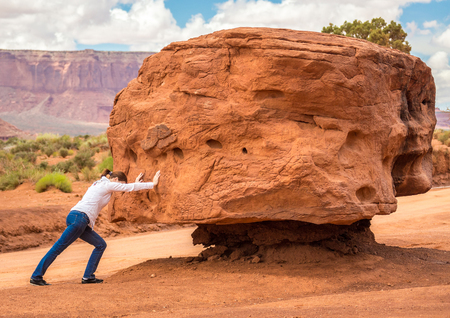 Pushing stone Images - Search Images on Everypixel