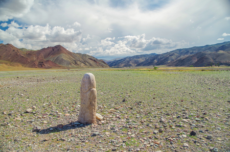 Photo of Mongolian Altai. Turkic stone - ID:1-98291921 - Royalty Free ...