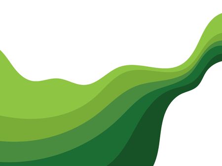 Abstract Green wave vector illustration design background - Stock Image ...