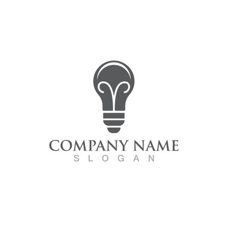 Bulb logo and symbol vector - Stock Image - Everypixel