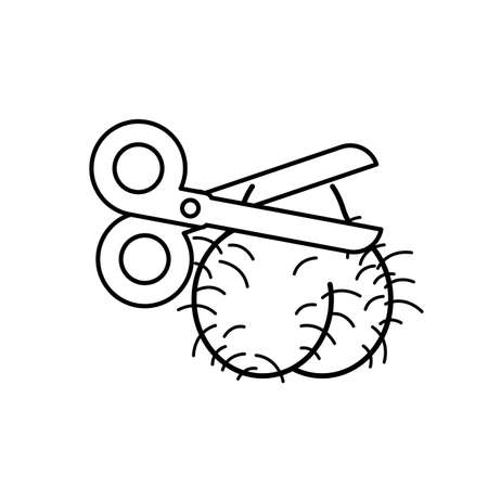 Vector of Scrotum and scissors. - ID:180230427 - Royalty Free Image ...