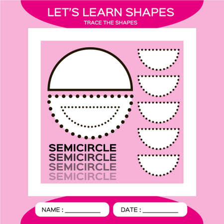 Vector of Semicircle. Basic geometric - ID:1-172609204 - Royalty Free ...