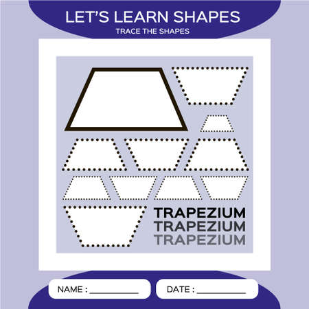 Vector of Trapezium. Basic geometric - ID:1-172793545 - Royalty Free ...