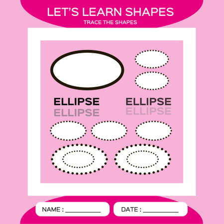 Vector of Ellipse. Basic geometric - ID:1-172891182 - Royalty Free ...