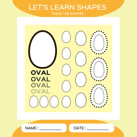 Vector of Oval. Basic geometric shapes. - ID:1-172890330 - Royalty Free ...