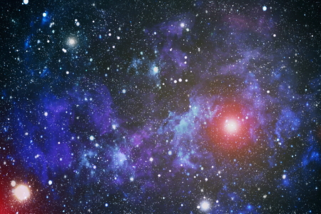 Panoramic looking into deep space. Dark night sky full of stars. The ...