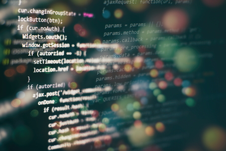 Programming source code HTML for Website development. Server logs ...