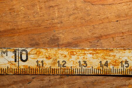 Photo of Old rusty ruler with black - ID:132626961 - Royalty Free Image ...