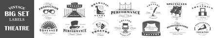 Photo of Set of theater labels. - ID:189492047 - Royalty Free Image ...
