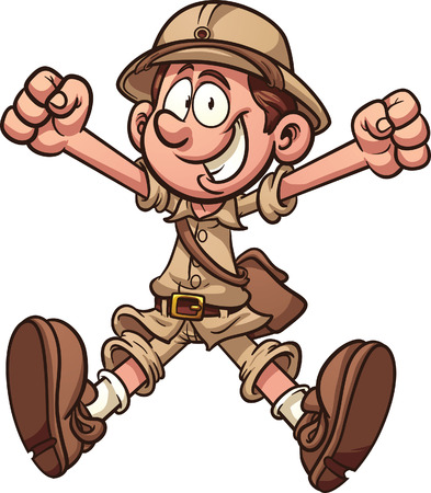 Vector of Cartoon jungle explorer clip - ID:30180598 - Royalty Free ...