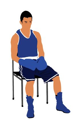 Vector of Boxer sitting on chair and - ID:1-141415697 - Royalty Free ...