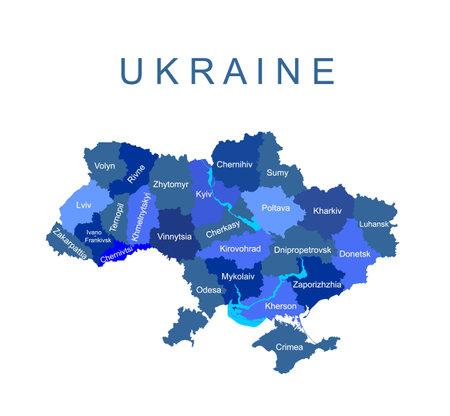 Vector of Editable Ukraine map vector - ID:1-199539362 - Royalty Free ...