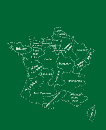 Vector of Line contour map of France - ID:203229117 - Royalty Free ...