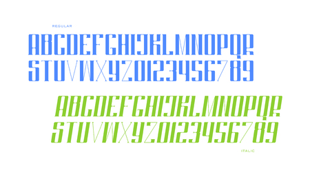 Vector of regular and slanted style - ID:1-86260182 - Royalty Free ...