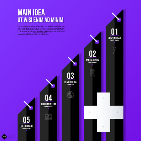 Chart layout with vertical elements - Stock Image - Everypixel