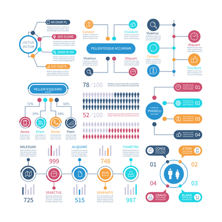 Vector of Infographic. Financial charts, - ID:1-128172851 - Royalty ...