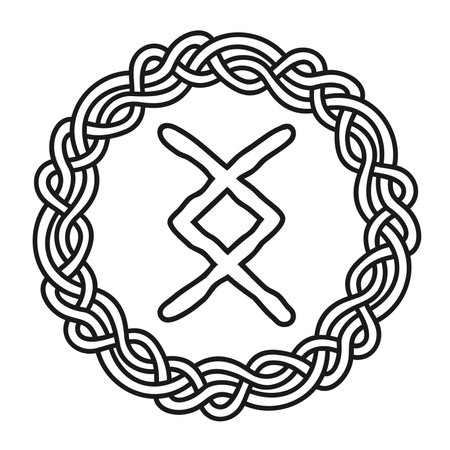 Vecteur de Rune Othala in a circle - an - ID:181998967 - image libre de ...