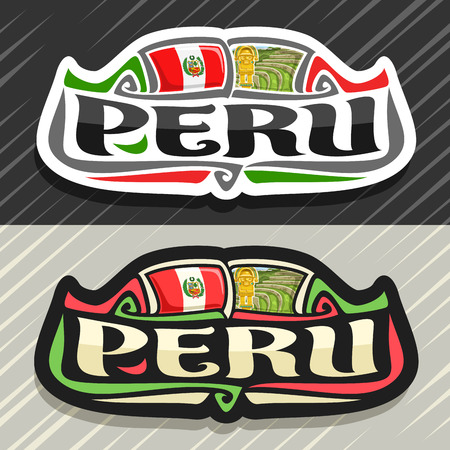Vecteur de Vector logo for Peru country, - ID:105663402 - image libre ...