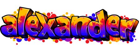 Alexander Name Text Graffiti Word Designの写真素材 [40150167829] - イメージマート