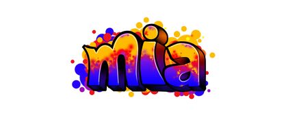 Photo of Mia Name text Graffiti Word - ID:1-149399730 - Royalty Free ...