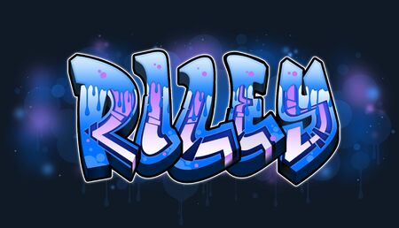 Photo of Riley Name text Graffiti Word - ID:149399530 - Royalty Free ...