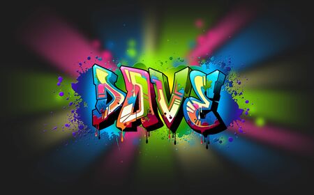 Photo of Dave Name text Graffiti Word - ID:1-149399827 - Royalty Free ...