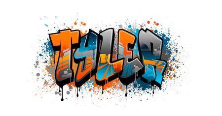 Photo of Tyler Name text Graffiti Word - ID:149399719 - Royalty Free ...