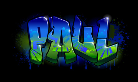 Paul - Graffiti Styled Urban Street Art Tagging Name Design:: tasmeemME.com