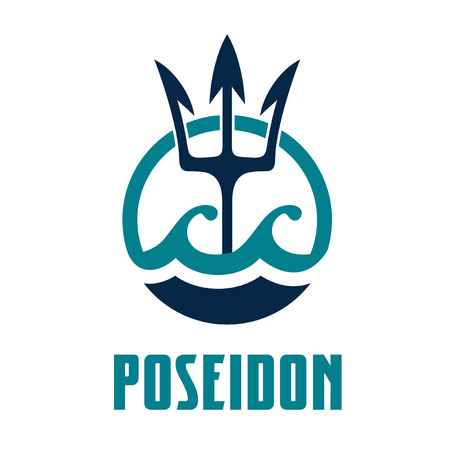 Vector image of Poseidon's Trident. Poseidon template logo design ...