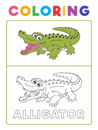 Vecteur de Funny Alligator Crocodile - ID:125861312 - image libre de droit - Stocklib