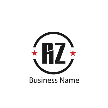 Initial Letter RZ Logo Template Design:: tasmeemME.com