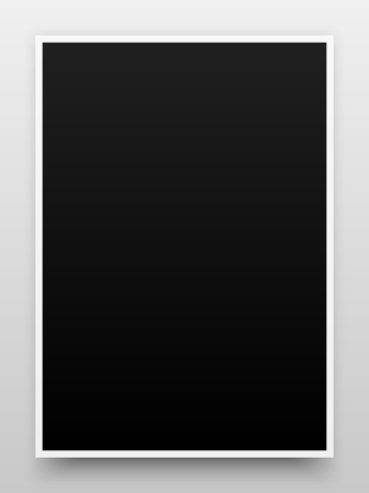 Vector of A2 black poster realistic - ID:1-57757403 - Royalty Free ...